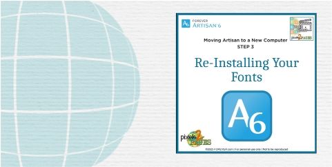 pixels2Pages | Step 3: Re-Installing Your Fonts